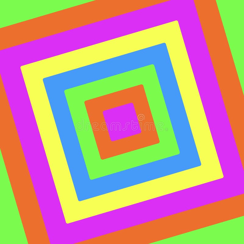 Squares Background with Bright Color Palette Stock Illustration ...