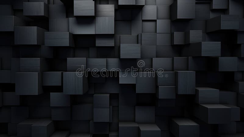 Squares Black Abstract Texture Stock Illustration - Illustration of ...