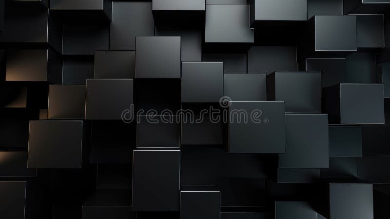 Squares Black Abstract Texture Stock Illustration - Illustration of ...