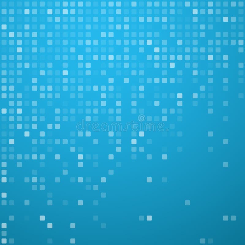 Squares Blue Technology Pattern. Stock Vector - Illustration of tile ...