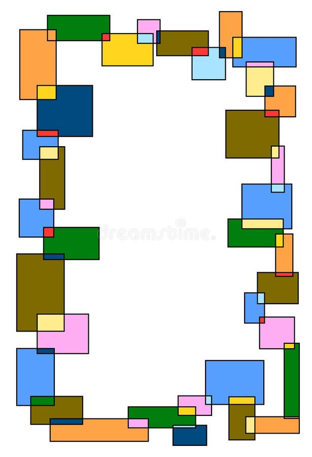 Squares brochure layout stock illustration. Illustration of ...