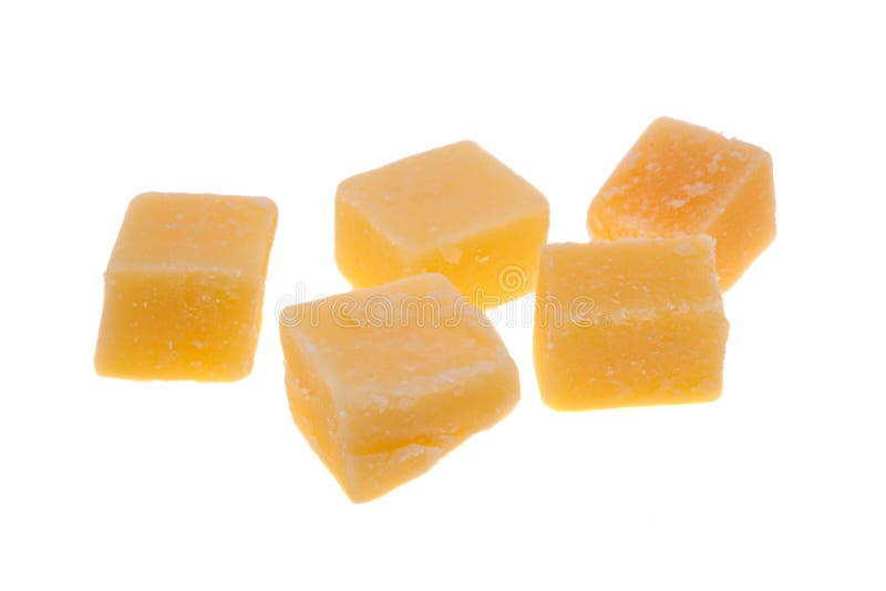 Squares of cheese isolated stock image. Image of delicious - 212887411