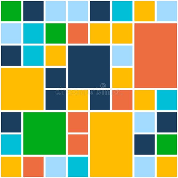 Squares Color Background. Vector Template for Flat Stock Vector ...