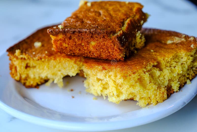 Squares of Cornbread stock image. Image of squares, closeup - 233479463