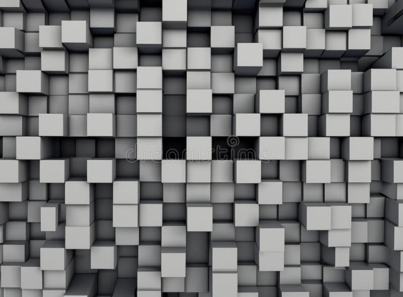 Squares 3d Abstracted Design Background Stock Illustration ...