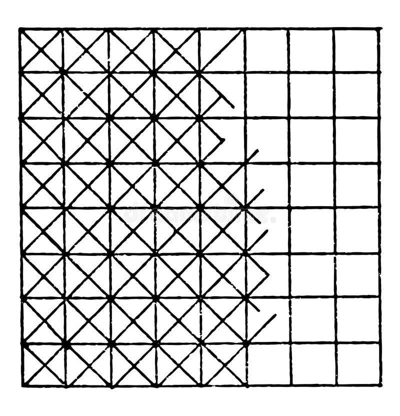 Squares Diagonal Lines Repeating Patterns Connect the Dots with ...