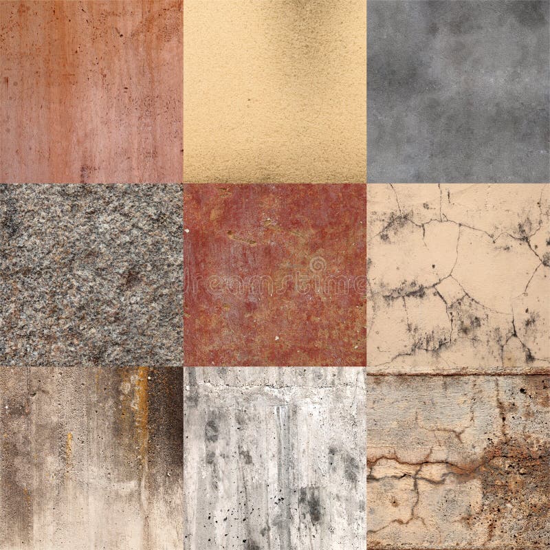 Squares of Different Colors and Materials Stock Illustration ...