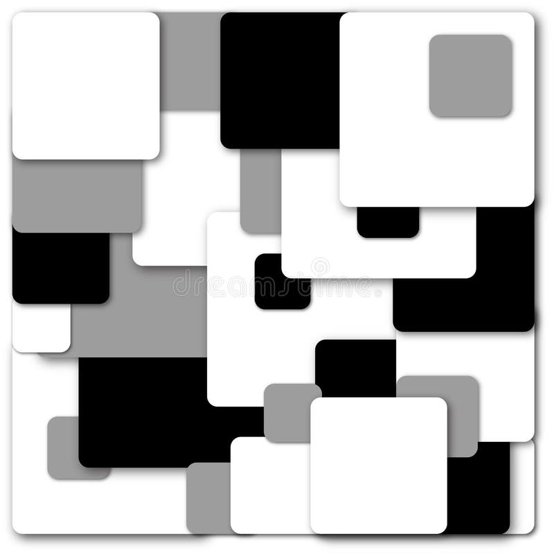 Squares and Geometric Shapes Pattern Stock Illustration - Illustration ...