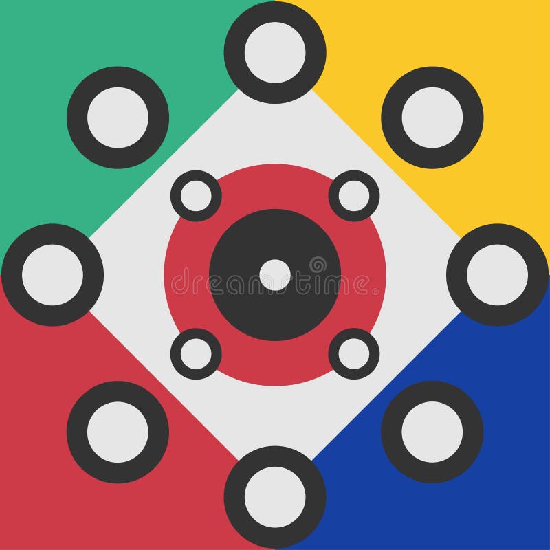 Squares and Geometric Shapes Pattern Stock Illustration - Illustration ...