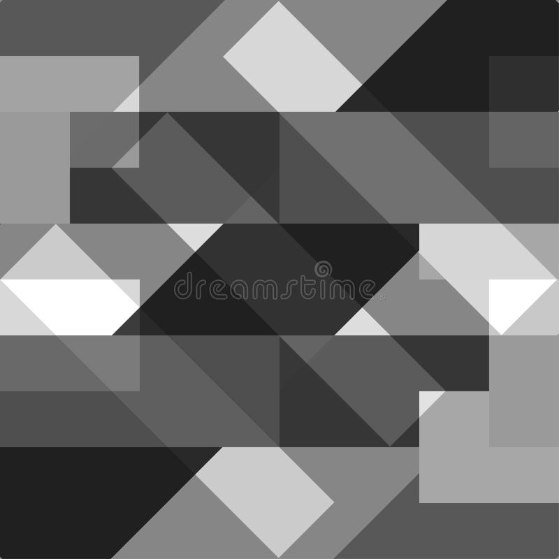Squares and Geometric Shapes Pattern Stock Illustration - Illustration ...