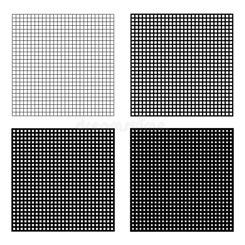 Squares Grid, Mesh Grating, Trellis Vector Stock Vector - Illustration ...