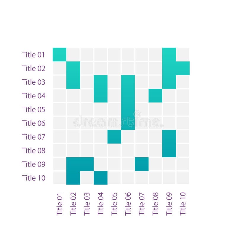 Squares Infographic Chart Design Template Stock Vector - Illustration ...