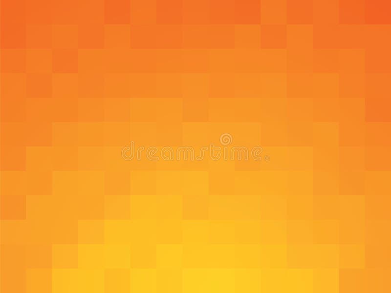 Squares Orange Summer Pattern Stock Illustration - Illustration of ...