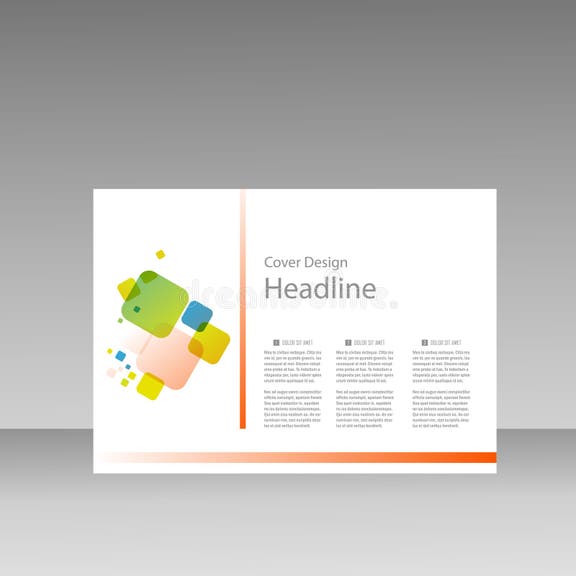 Squares Pattern Design Templatr for Presentation Stock Vector ...