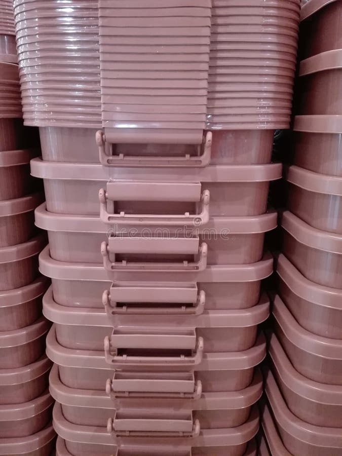 Squares plastic container stock image. Image of pack - 87602695