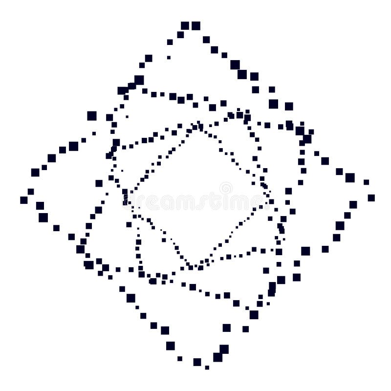 Squares Random, Scattered Shapes Element Stock Vector - Illustration of ...