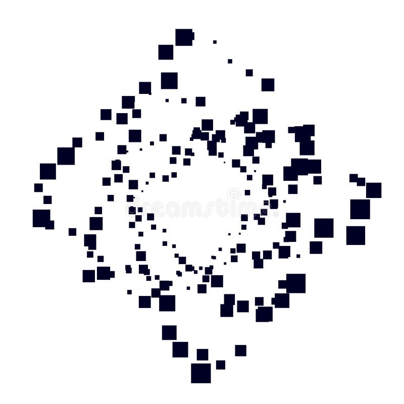 Squares Random, Scattered Shapes Element Stock Vector - Illustration of ...
