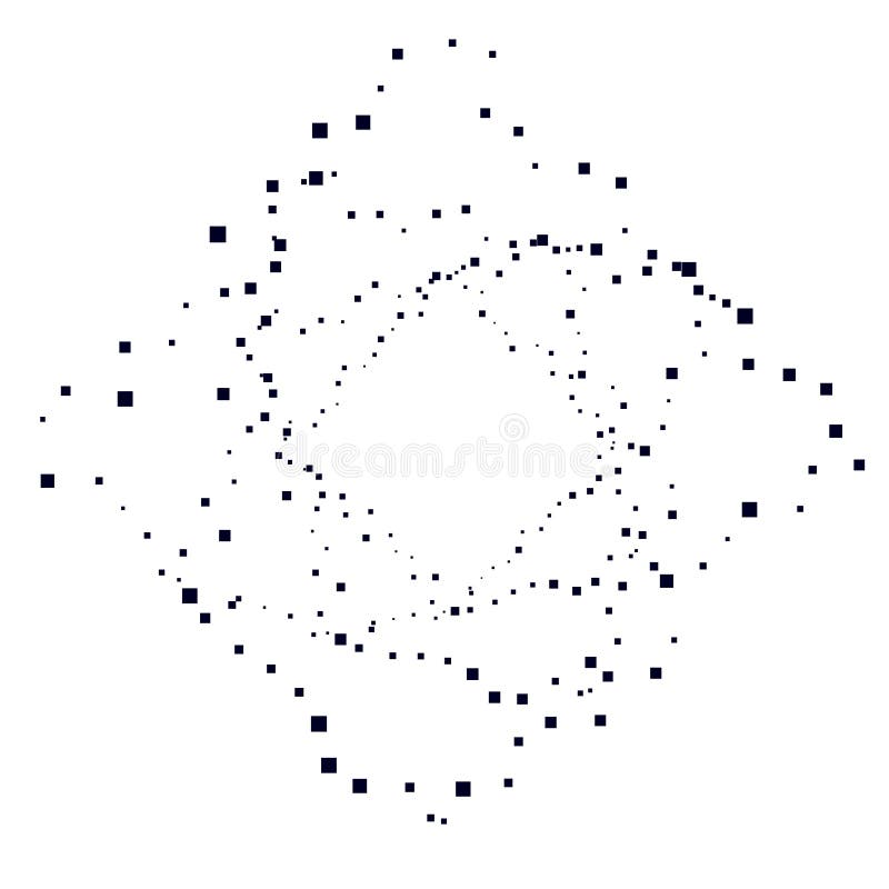 Squares Random, Scattered Shapes Element Stock Vector - Illustration of ...