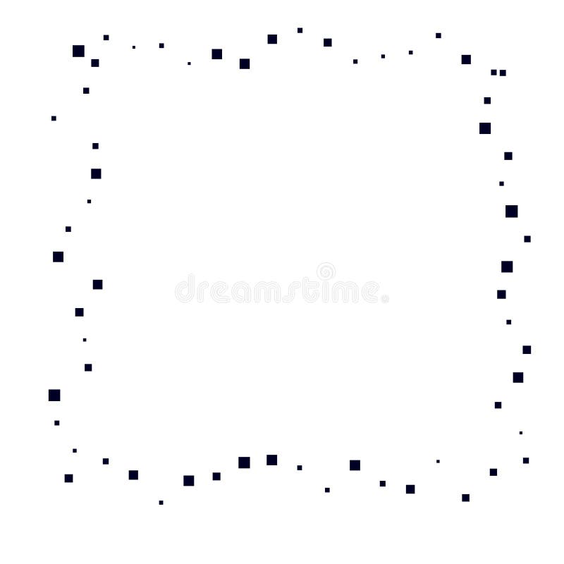 Squares Random, Scattered Shapes Element Stock Vector - Illustration of ...