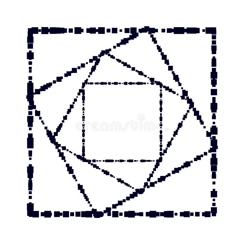 Squares Random, Scattered Shapes Element Stock Vector - Illustration of ...