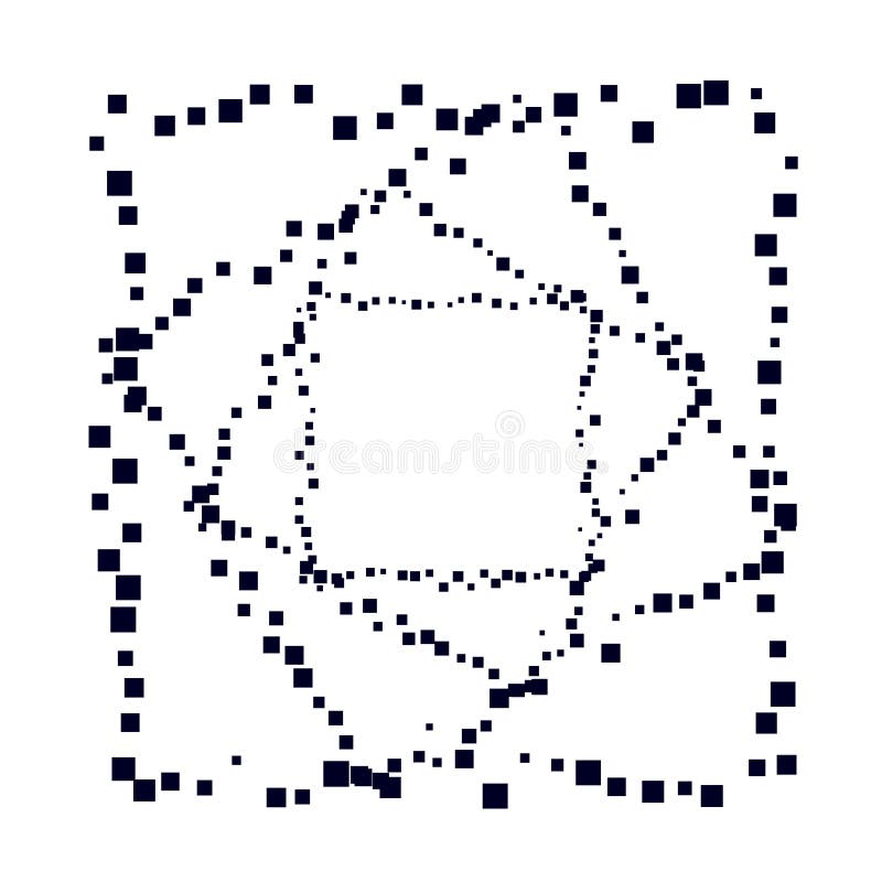 Squares Random, Scattered Shapes Element Stock Vector - Illustration of ...