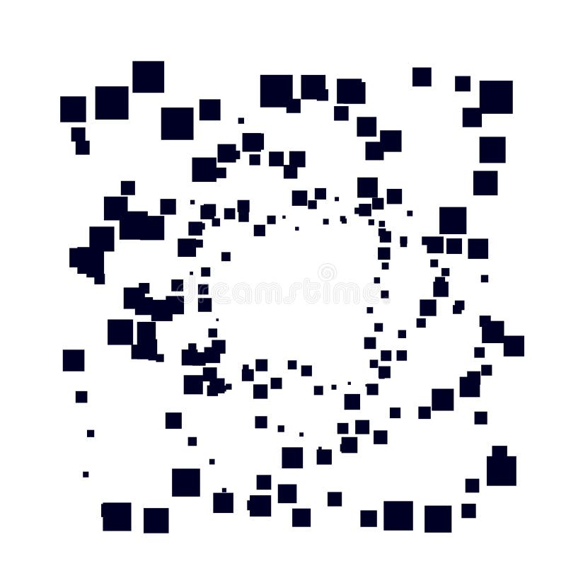 Squares Random, Scattered Shapes Element Stock Vector - Illustration of ...