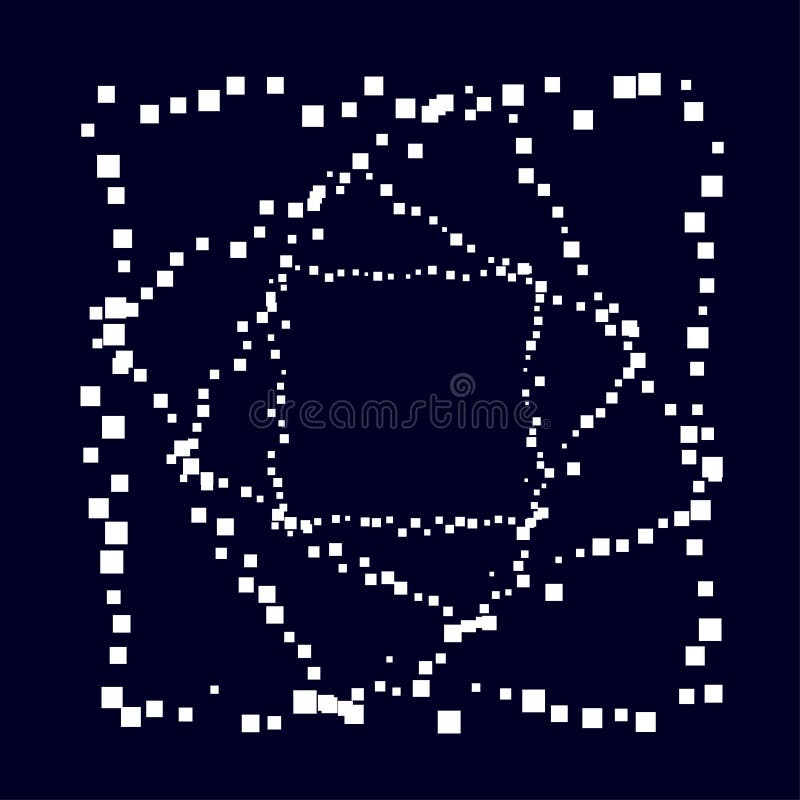 Squares Random, Scattered Shapes Element Stock Vector - Illustration of ...