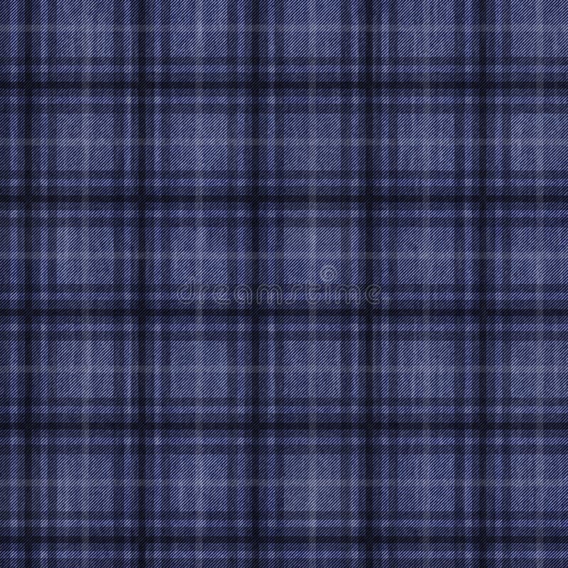 Squares Raw Denim Plaid Fabric Seamless Pattern Stock Illustration ...
