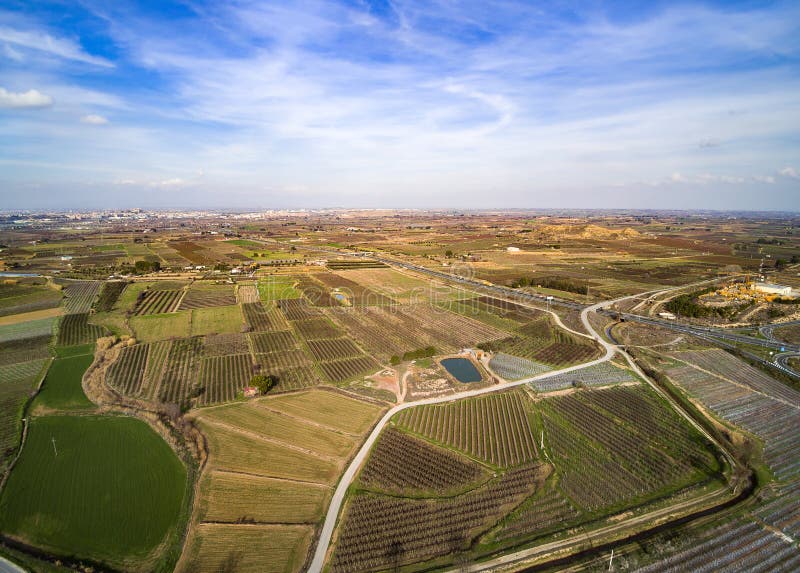 Squares and Rectangles stock photo. Image of fields, green - 88930552