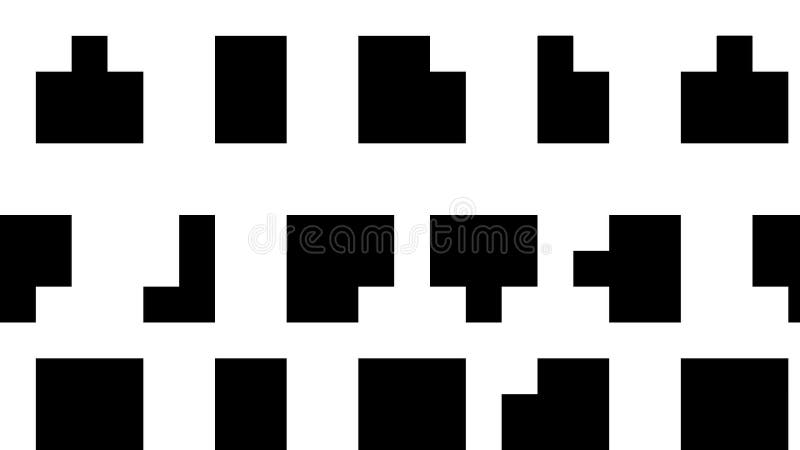 Squares and Rectangles Change Their Shape on a Green Background Stock ...