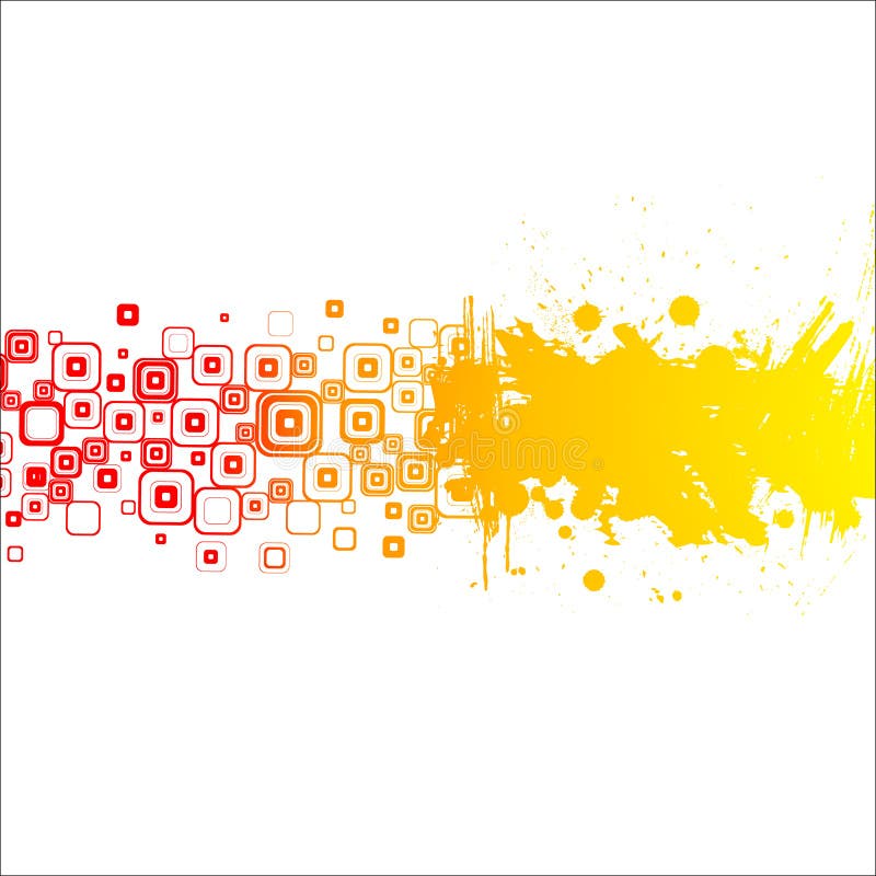 Squares of red-hot fire stock vector. Illustration of creative - 13125815