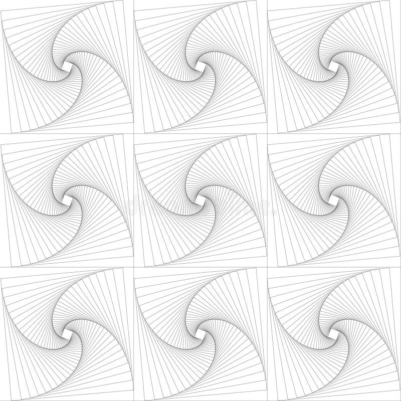 Squares rotated to pattern stock illustration. Illustration of ...