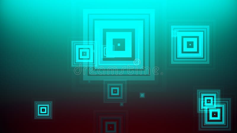 Squares Spring Up on a Colorful Background Stock Illustration ...