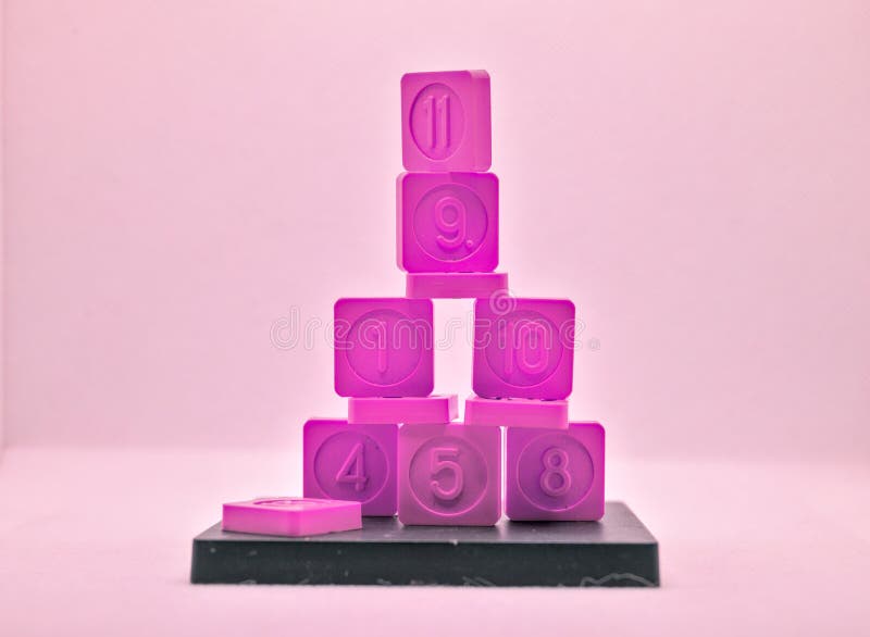 Squares Stacked on a Game Board Stock Image - Image of isolated ...