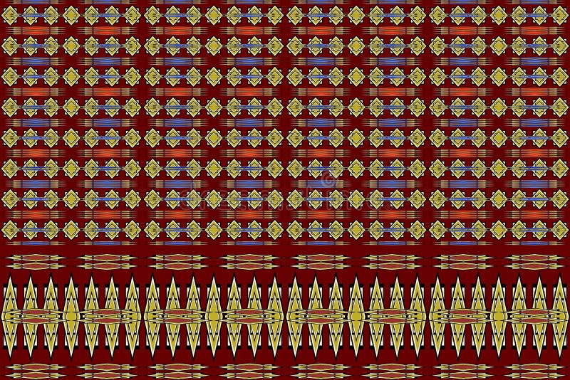 The Squares are Stacked Together in a Multicolored Fabric Pattern, a ...