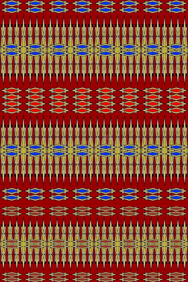 The Squares are Stacked Together in a Multicolored Fabric Pattern, a ...