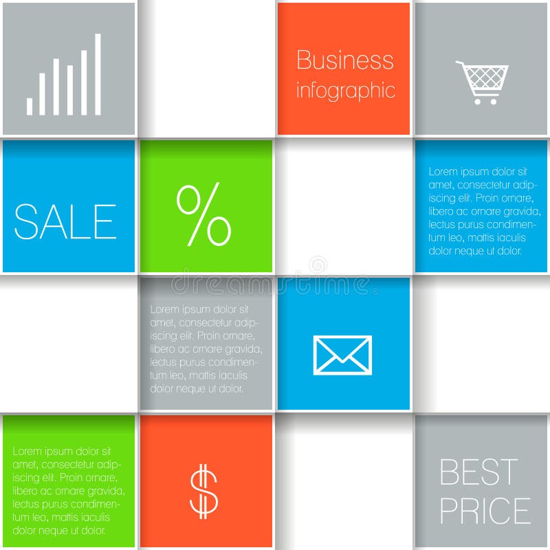 Squares template stock vector. Illustration of branding - 35672505