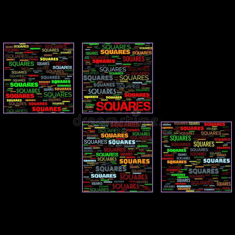 Squares Text Words Abstract Background Illustration Stock Illustration ...