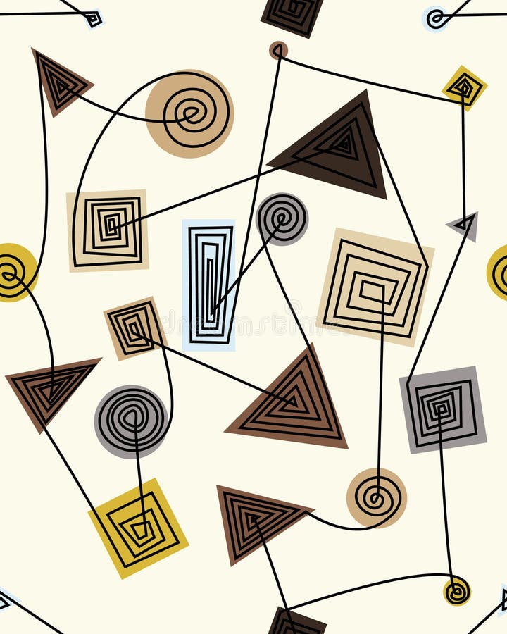 Squares, Triangles And Circles Stock Vector - Illustration of funky ...