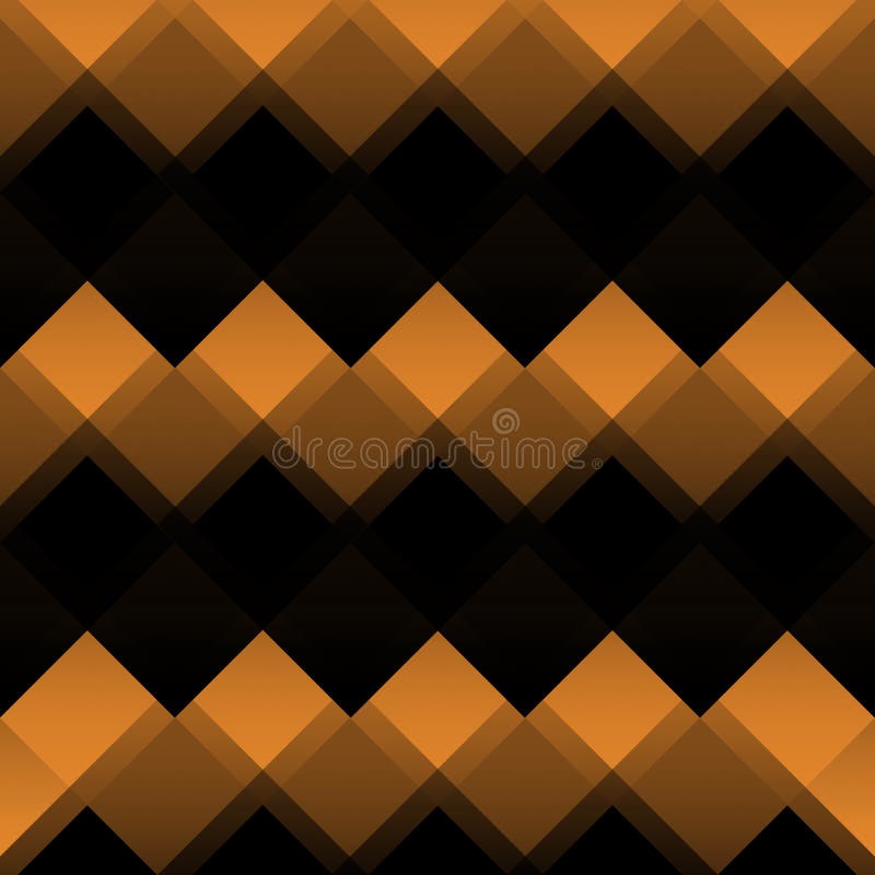Squares. Triangles. Orange and Black. Colorful Abstract Background Stock Illustration ...