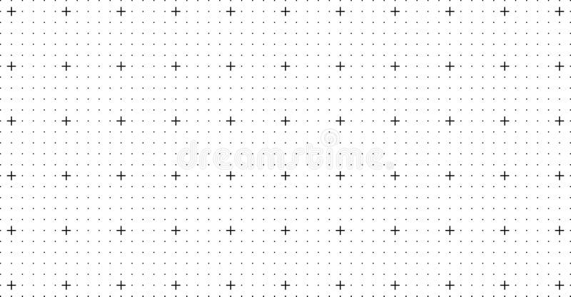 Squares with White Cross Markers Over Grid Background, Square ...