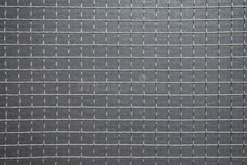 Squares of Wire Mesh Against Grey Background. Stock Photo - Image of ...