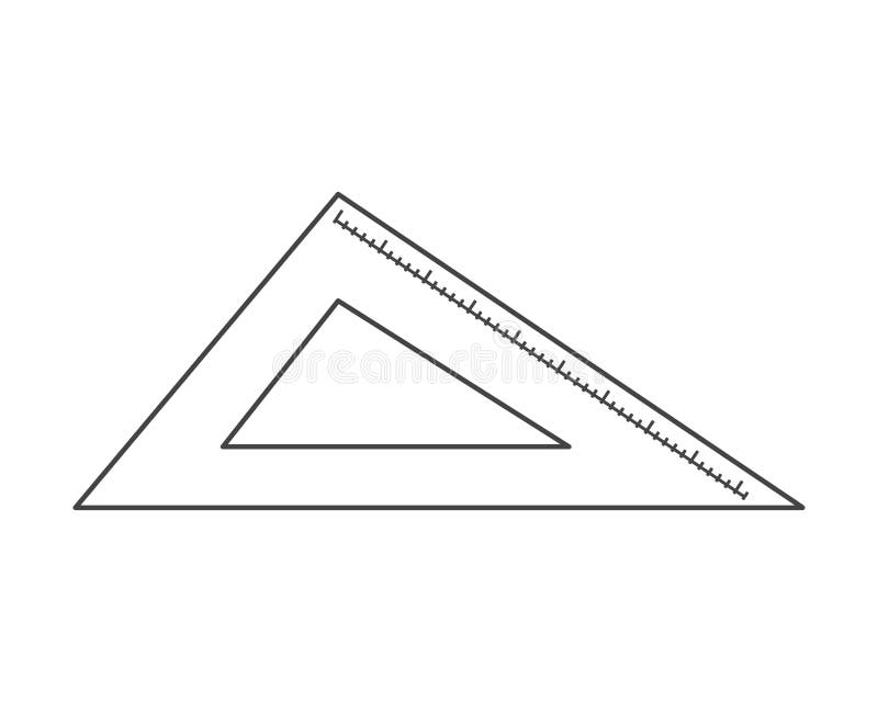Squaring Rule Tool Isolated Icon Stock Vector - Illustration of ...