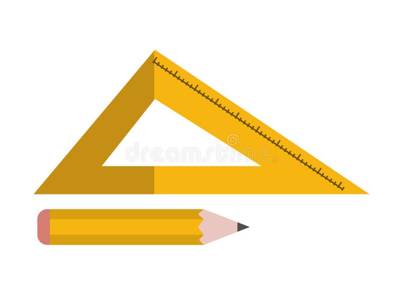 Squaring Rule Tool Isolated Icon Stock Vector - Illustration of ...