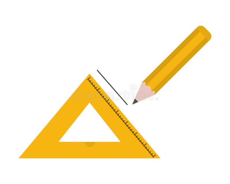 Squaring Rule Tool Isolated Icon Stock Vector - Illustration of ...