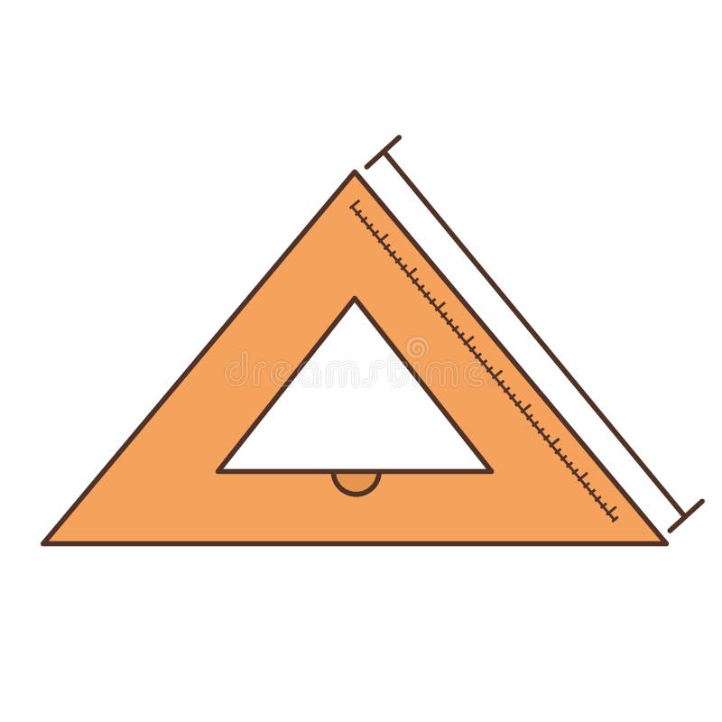 Squaring Rule Tool Isolated Icon Stock Vector - Illustration of ...