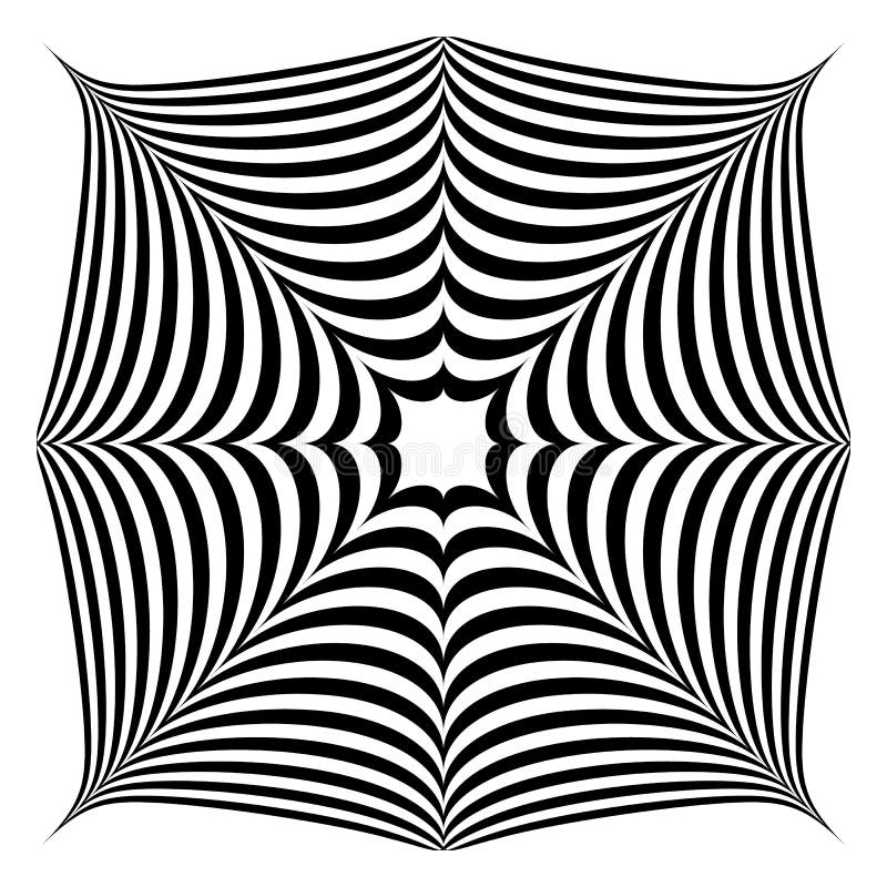 Squarish Geometric Graphic Made of Pointed Lines. Edgy Geometric Stock ...