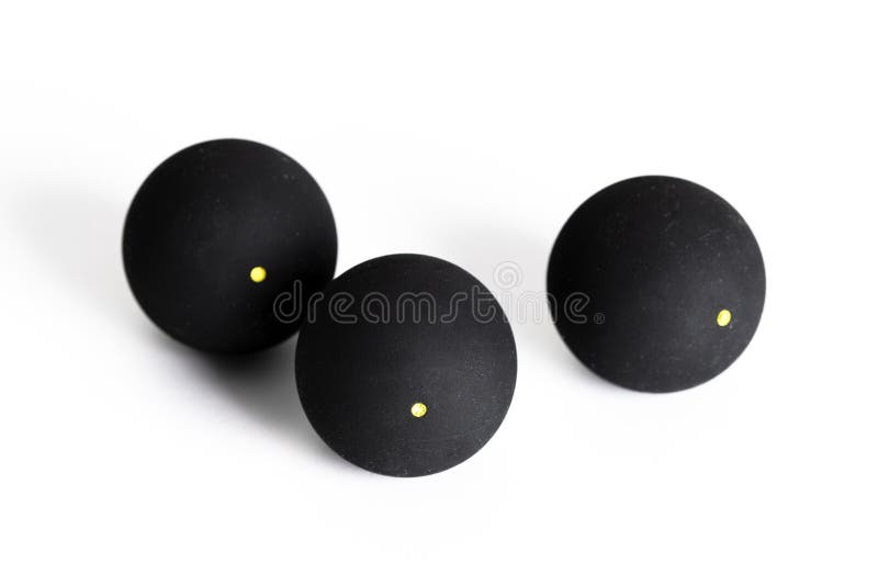 Squash balls stock image. Image of three, squash, sports - 23597065