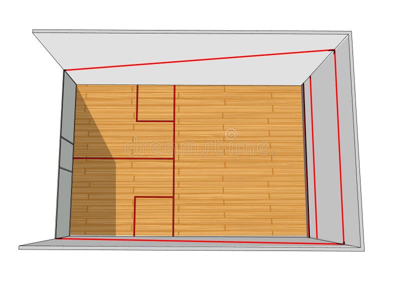 Squash Court stock vector. Illustration of game, empty - 273429118