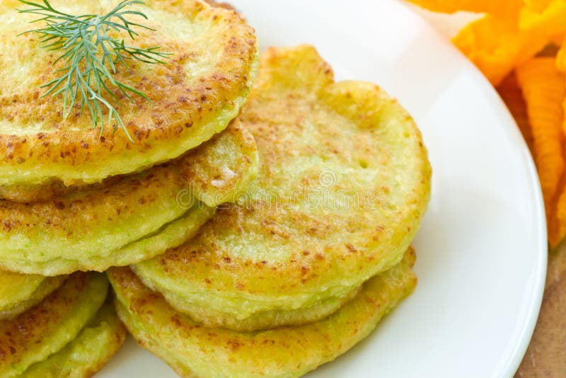 Squash fritters stock image. Image of dinner, breakfast - 25375201